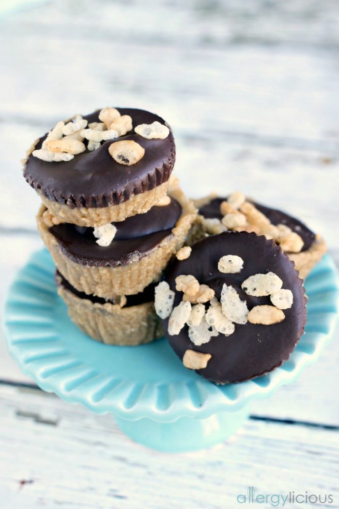 Crunchy Chocolate SunButter Cups / Allergylicious