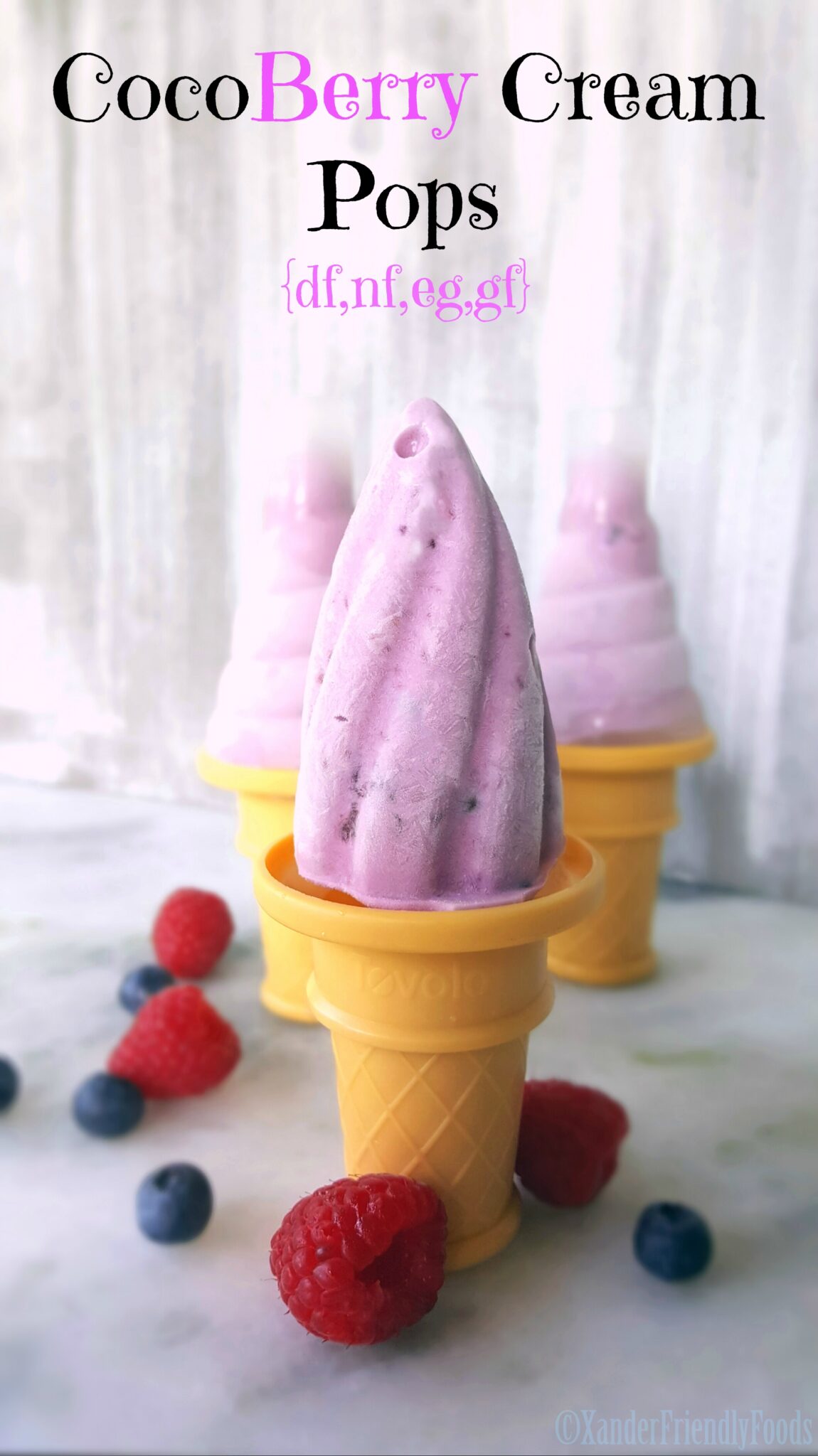 Froyo Berry Swirl Popsicles - Allergylicious