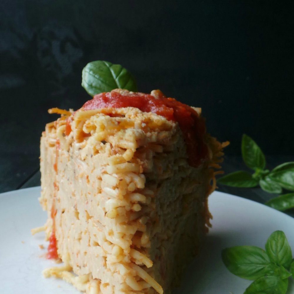 Deep Dish Spaghetti Pie {Vegan and Gluten-free} - Allergylicious