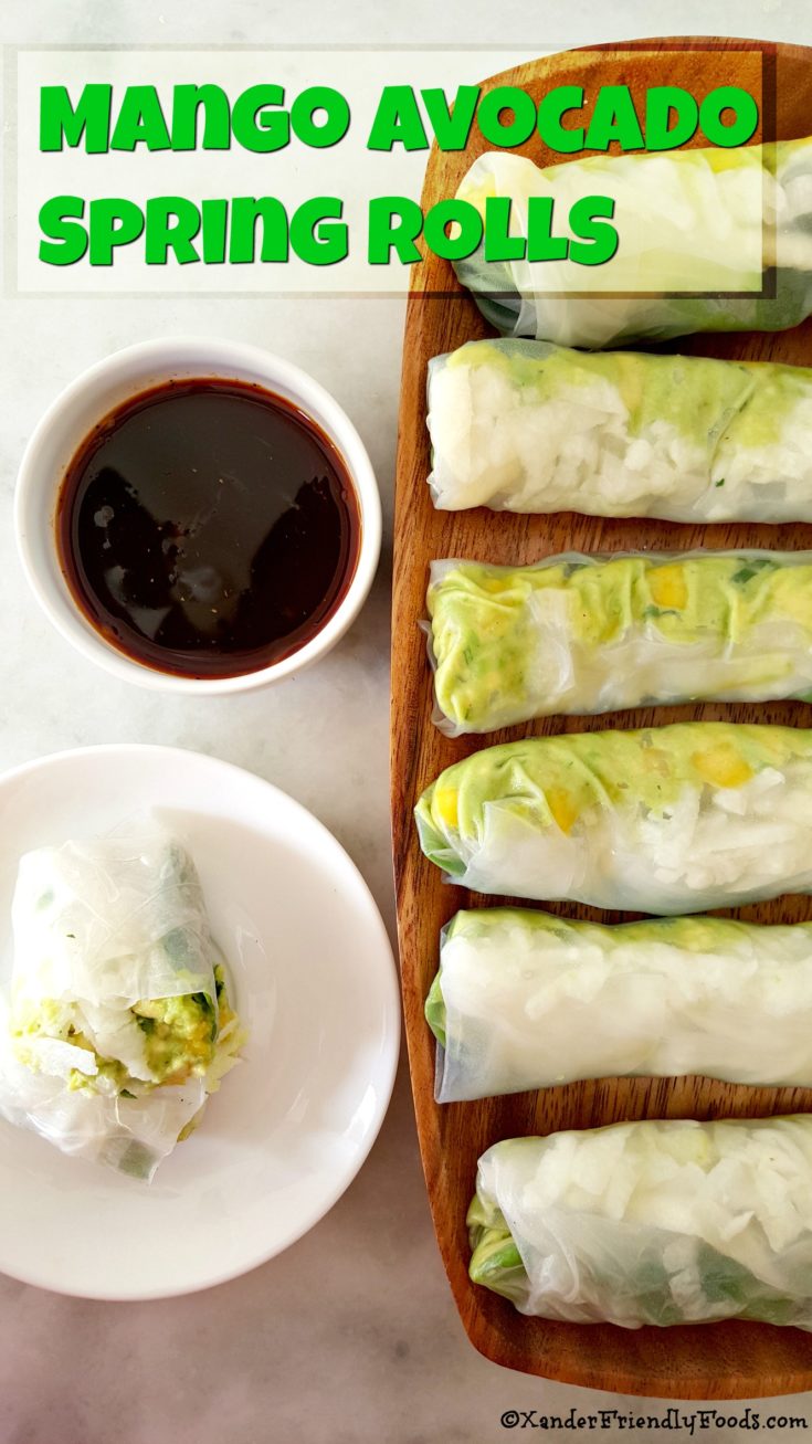 Mango Avocado Spring Rolls - Allergylicious