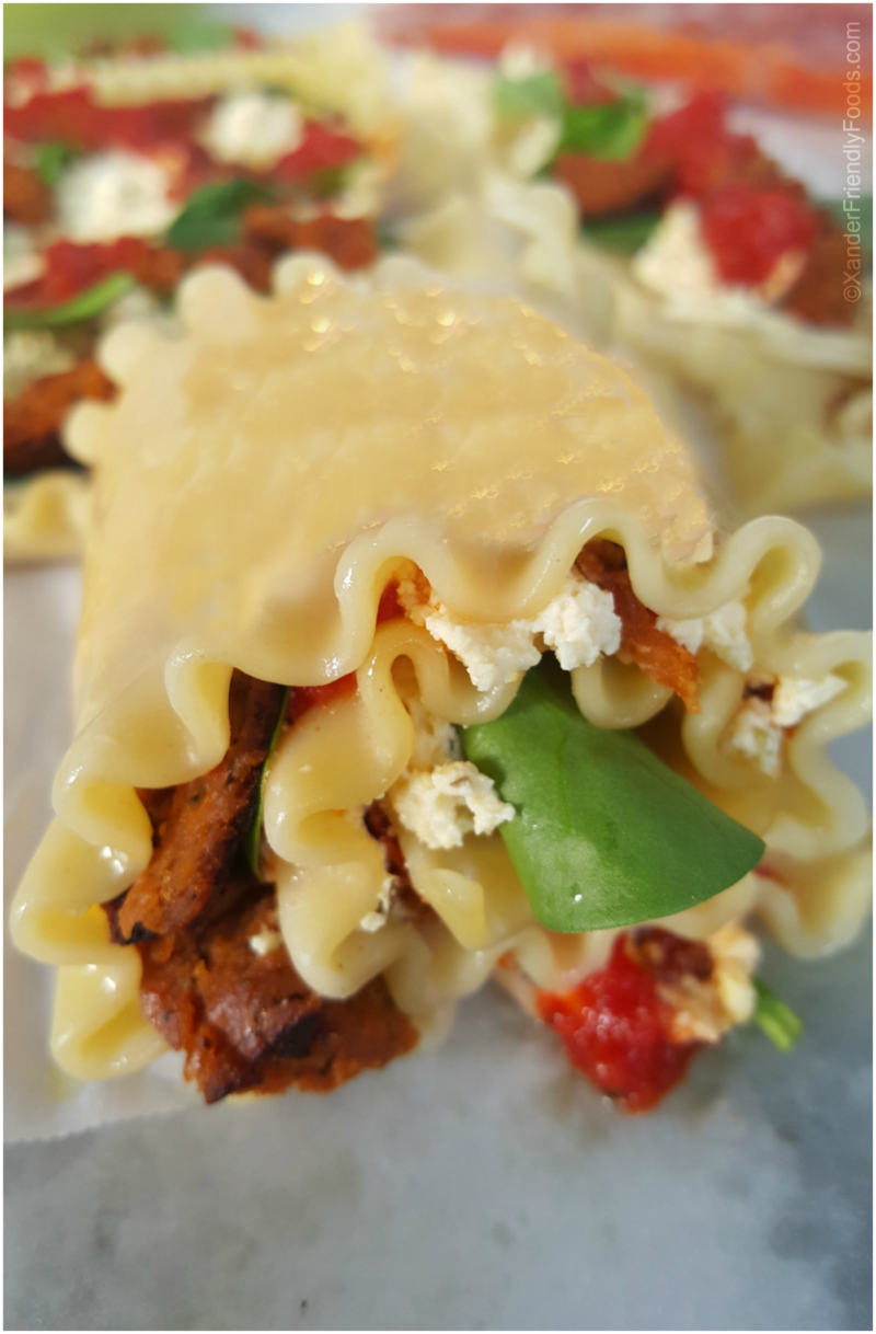 Vegan Lasagna Roll-ups - Allergylicious