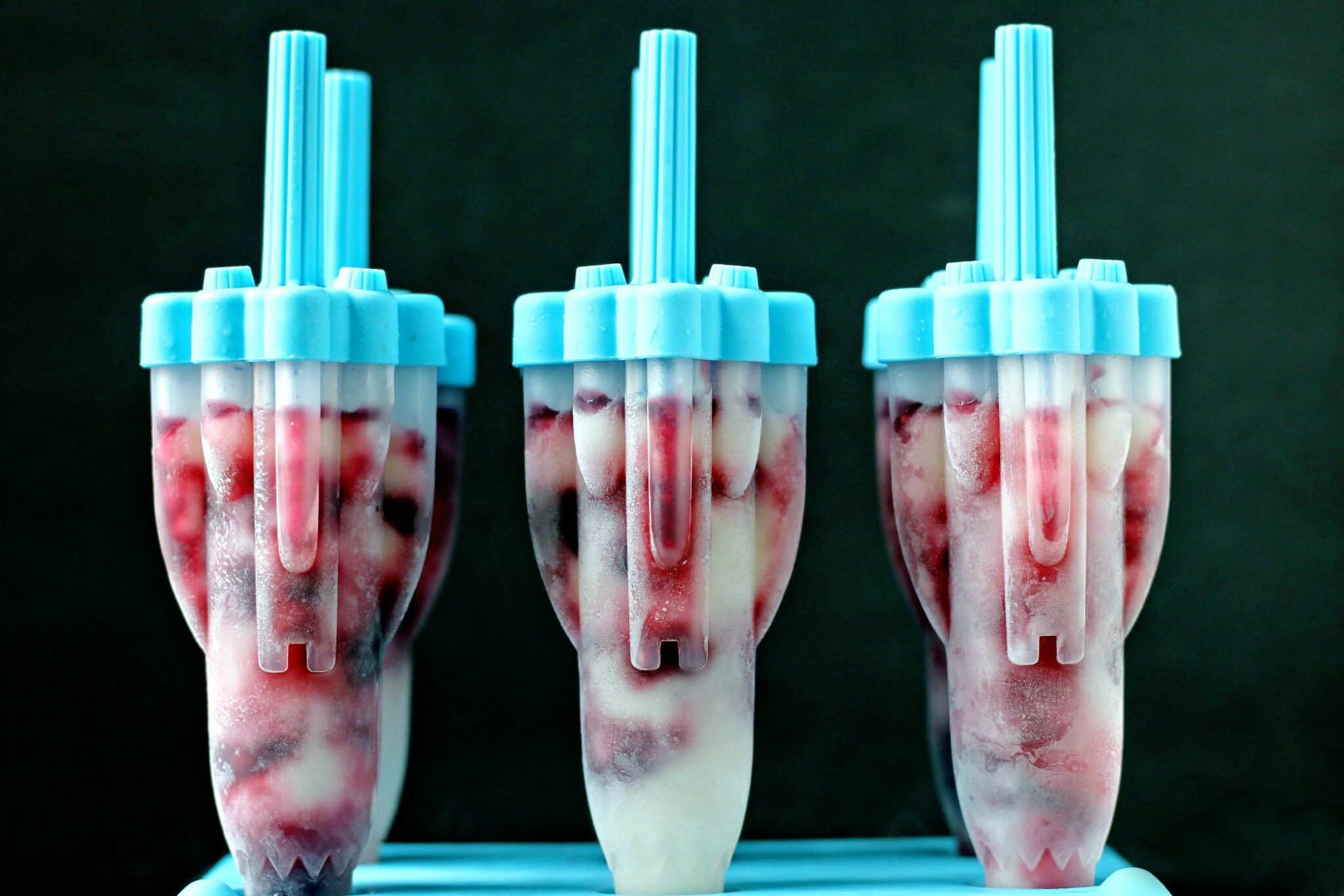 Froyo Berry Swirl Popsicles - Allergylicious