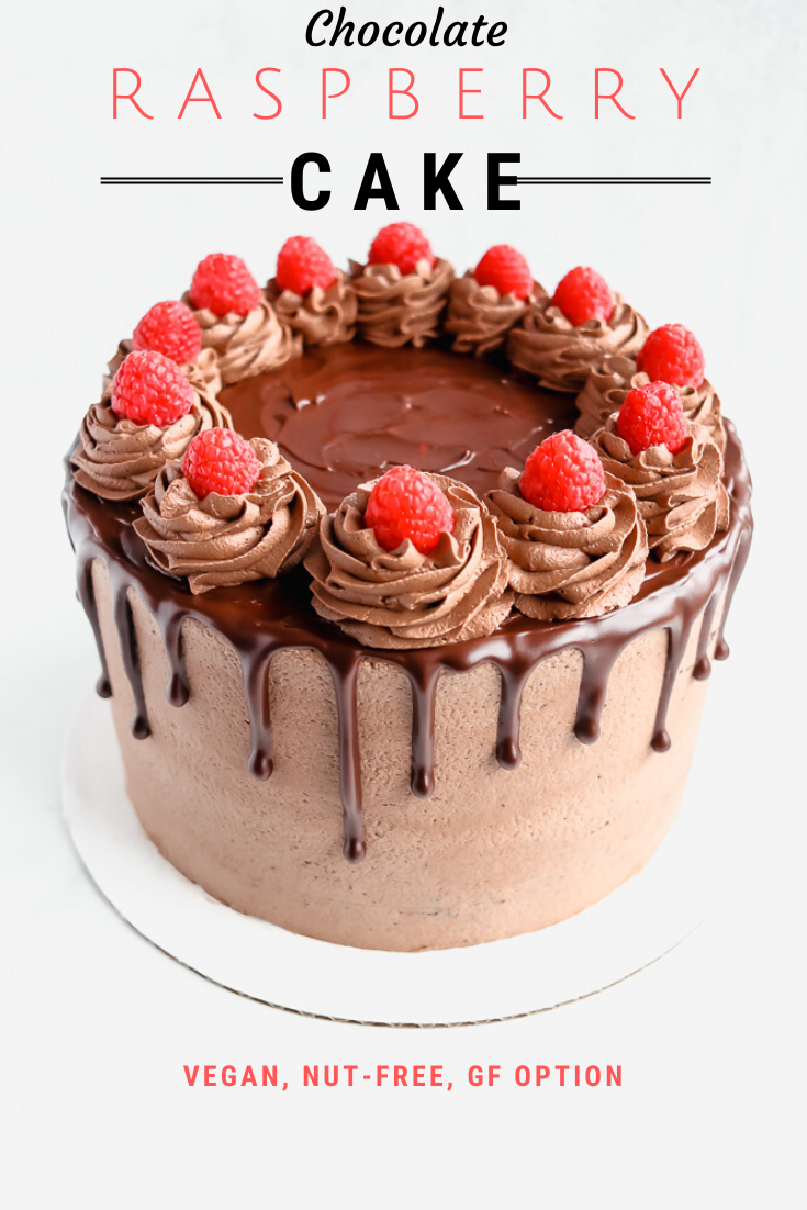 Chocolate Raspberry Cake {Vegan and Gluten-free} - Allergylicious