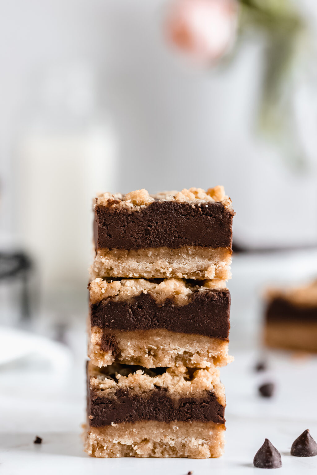 The Best Vegan Fudge Bars with Shortbread Crust - Allergylicious