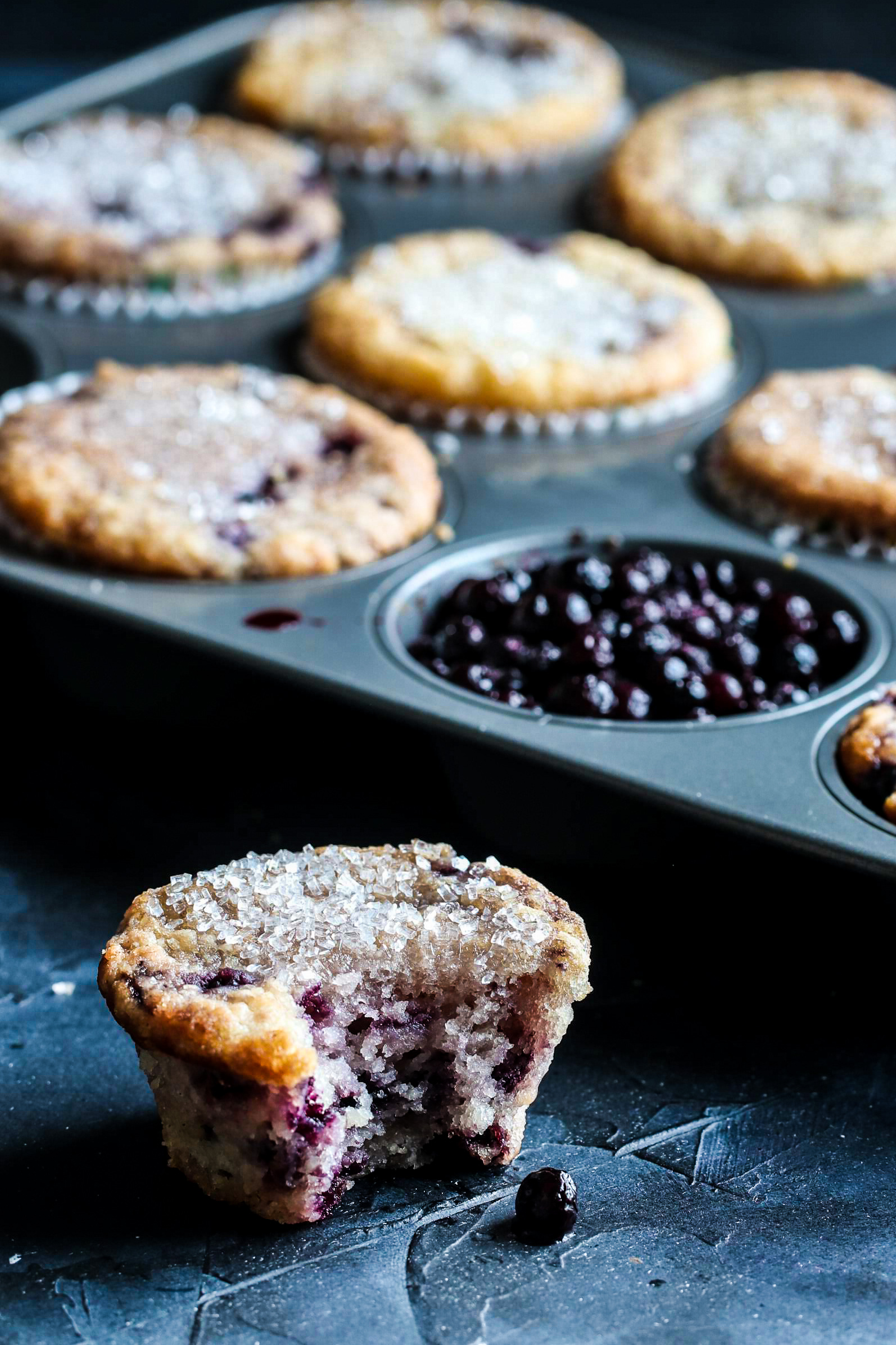 The Best Vegan Blueberry Muffins (gluten free, nut free) - Allergylicious