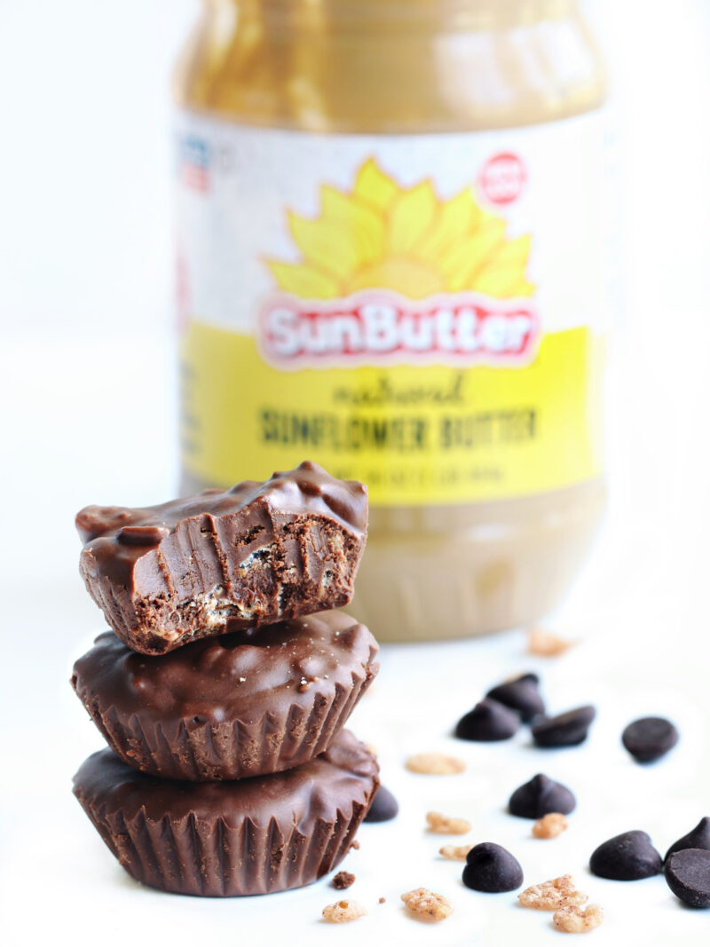 Chocolate SunButter Crunch Cups - Allergylicious