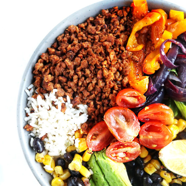 Vegan Chipotle Burrito Bowl with Gardein - Allergylicious