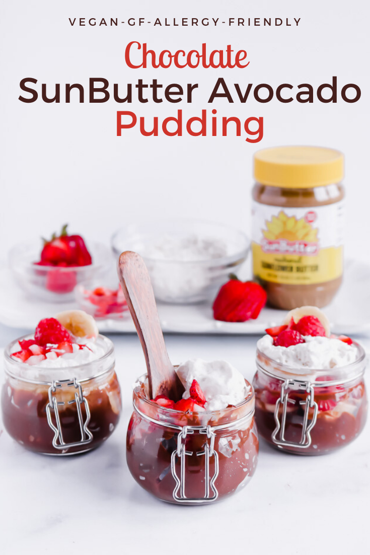 Chocolate SunButter Avocado Pudding (with video) - Allergylicious