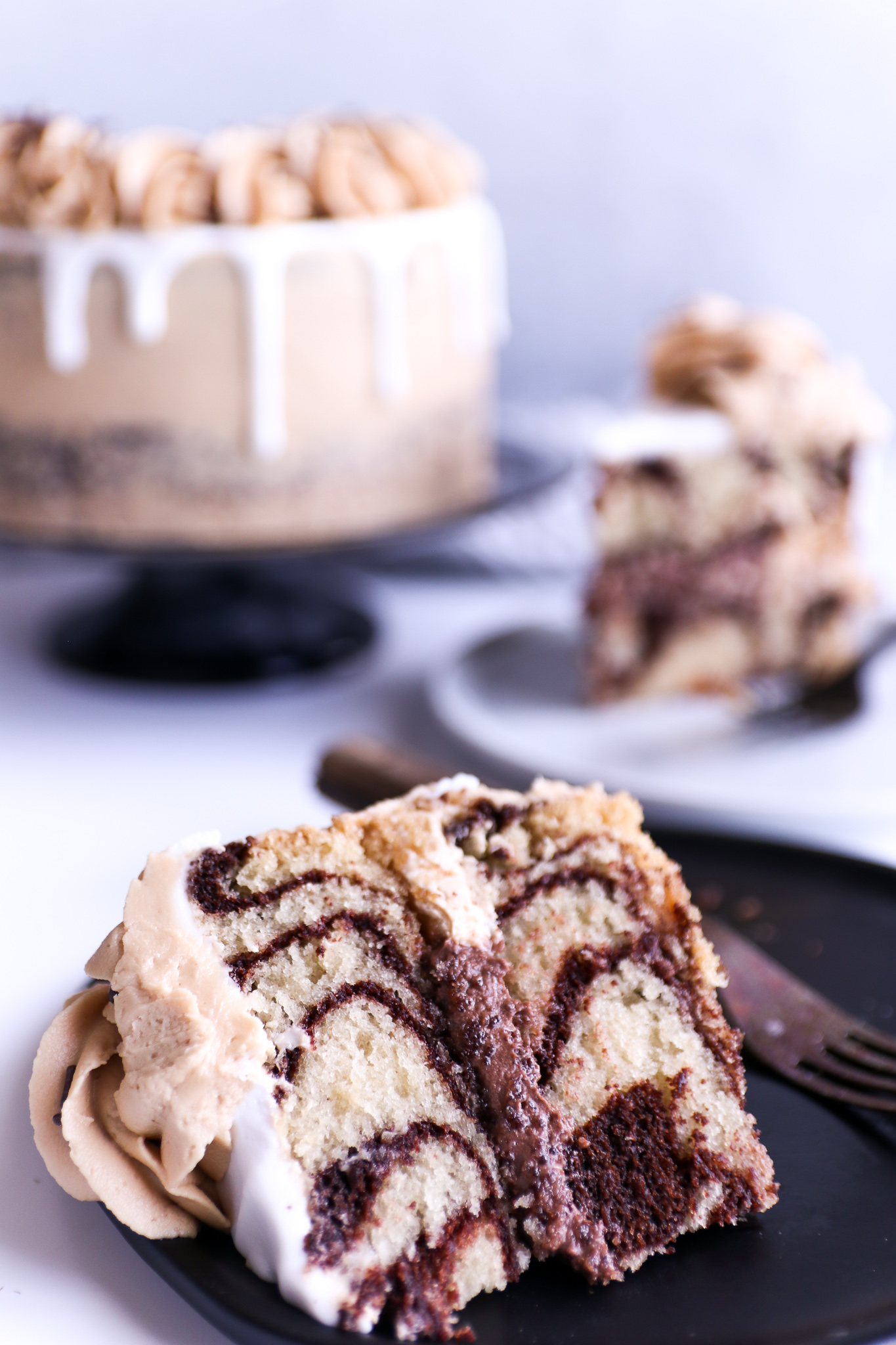 Amazing Vegan Marble Cake (nut-free, gluten free option) - Allergylicious