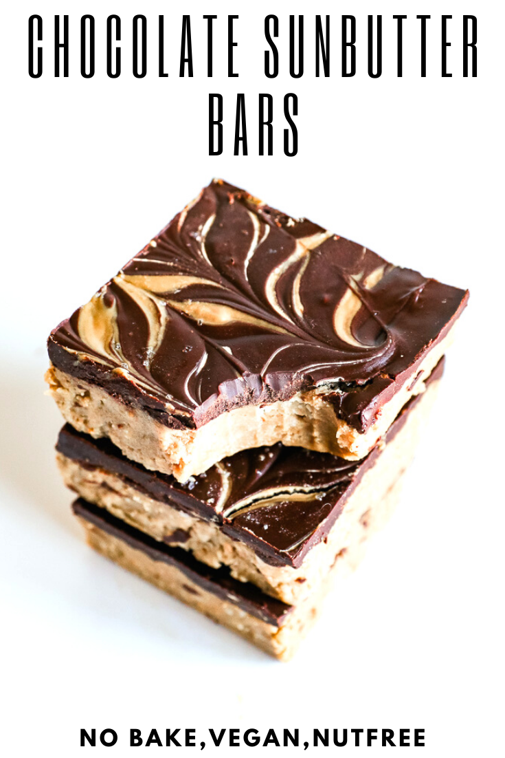 Easy Chocolate SunButter Bars (vegan, nut-free) - Allergylicious