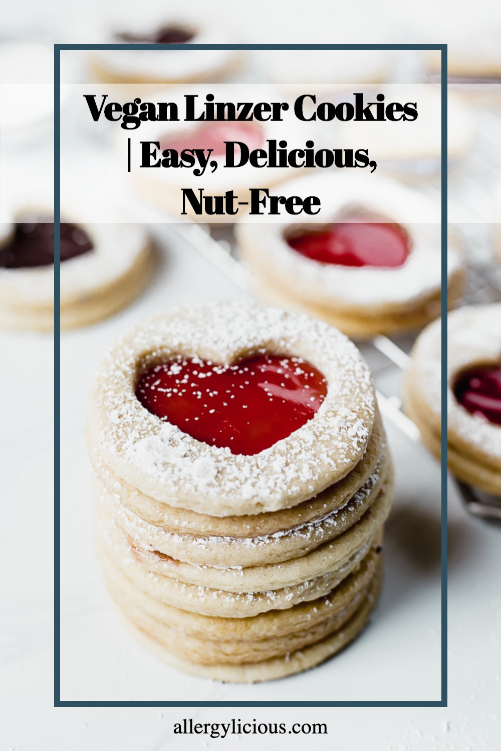 Vegan Linzer Cookies | Easy, Delicious, Nut-Free - Allergylicious