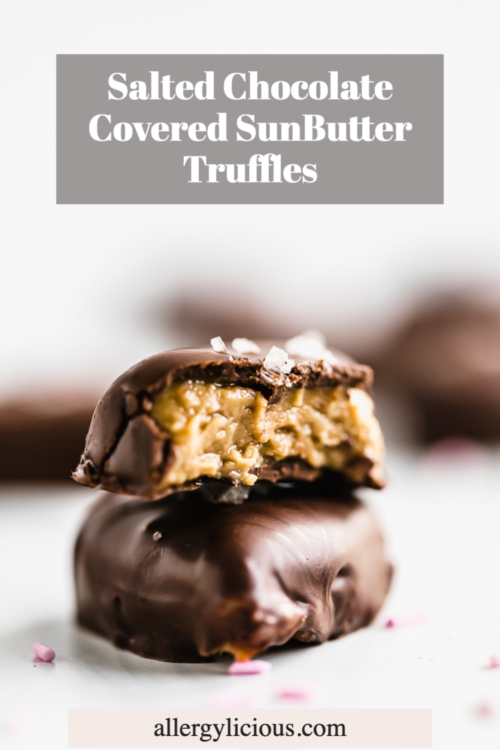 Salted Chocolate Covered SunButter Hearts – Easy and Delicious ...